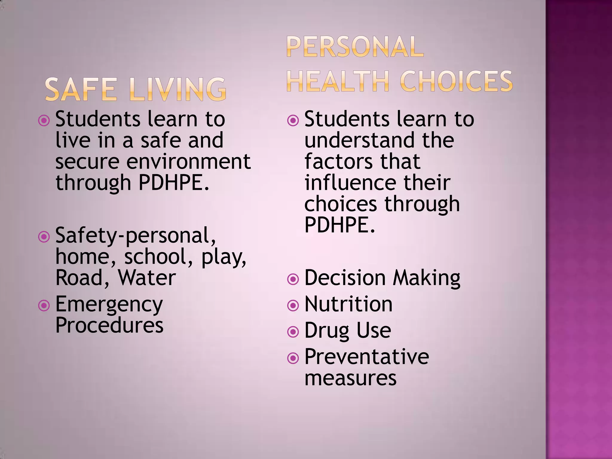 Why pdhpe | PPT