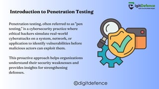 Why Penetration Testing is Important- digitdefence | PPT