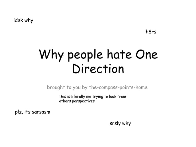 Why people hate one direction | PPTX