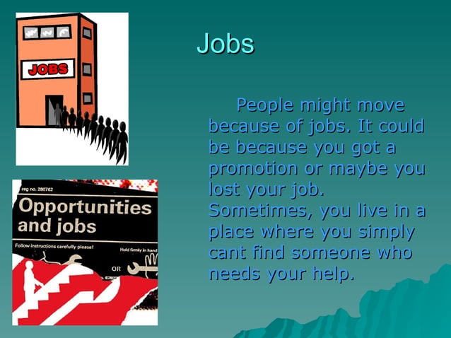 Why People Migrate | PPT