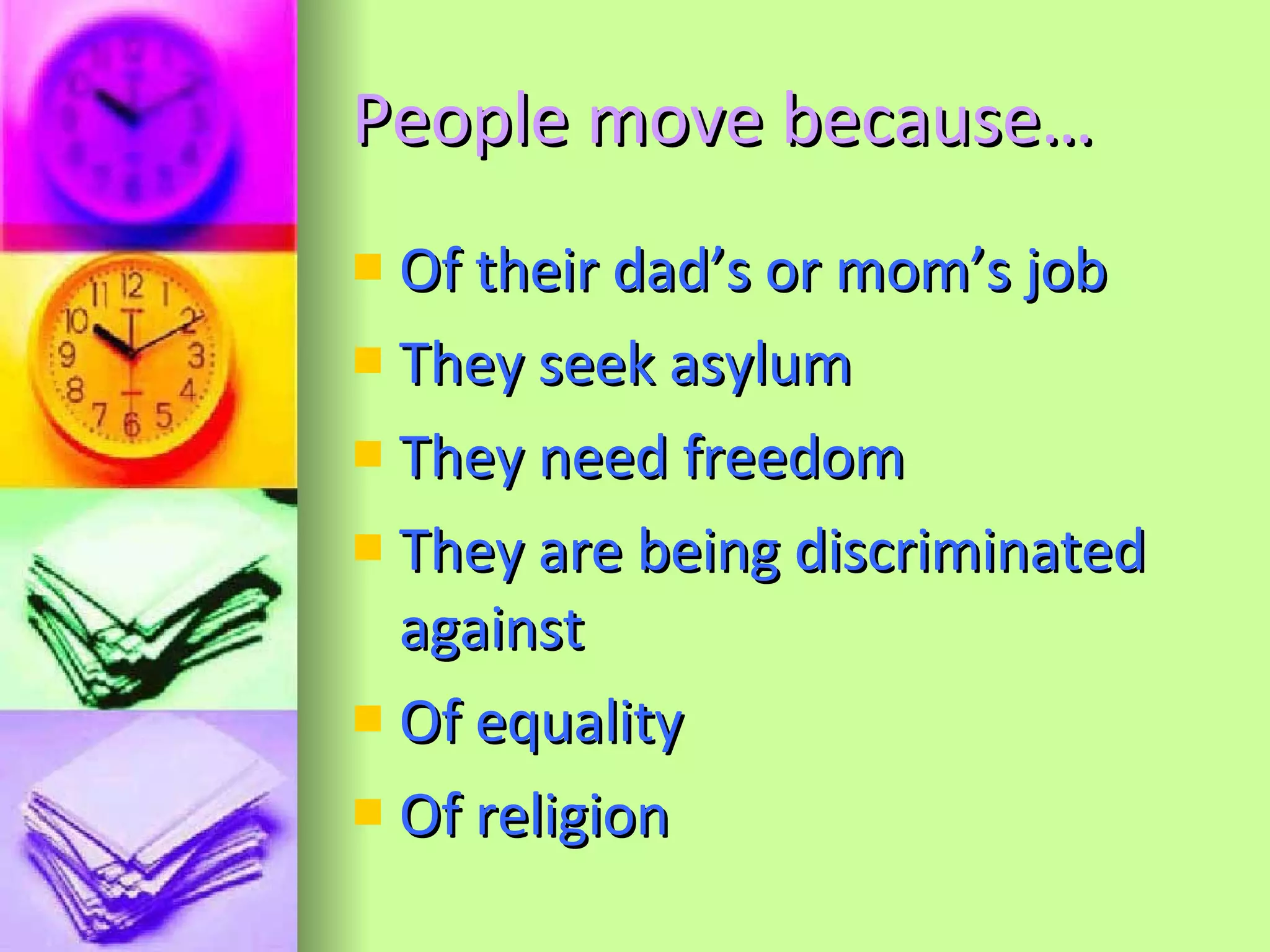 Why People Move | PPT
