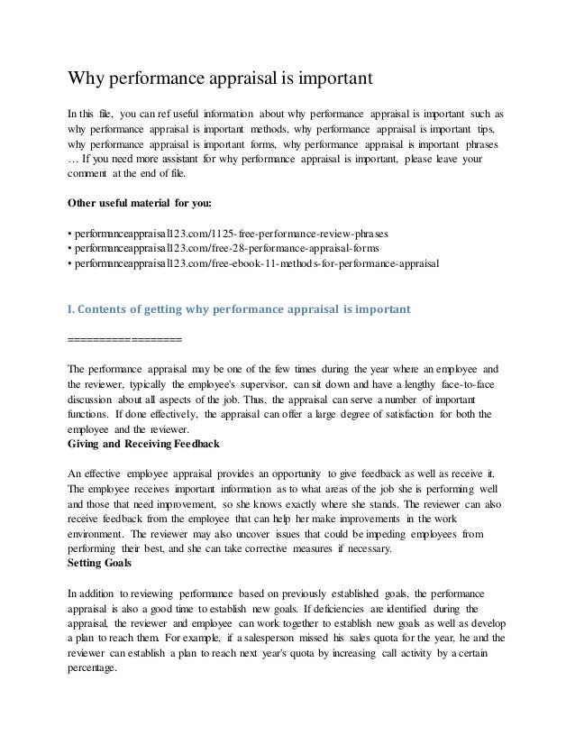 Why Performance Appraisal Is Important why-performance-appraisal-is-important