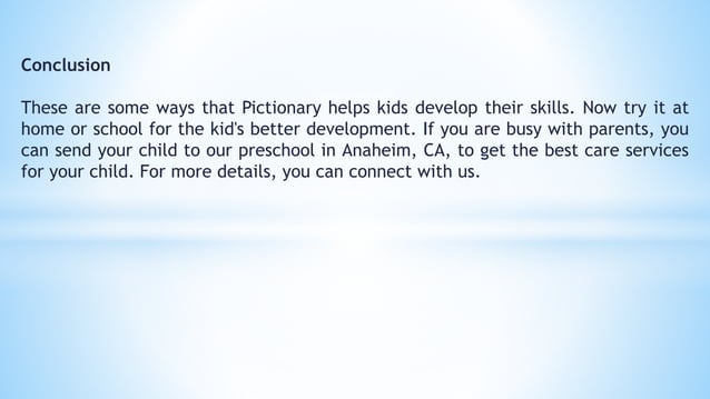 Why Pictionary game important for kids | PPT