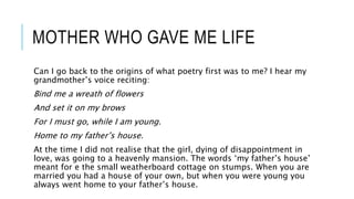 Why Poetry Is A Way Of Knowing God—Gwen Harwood's Poetry | PPTX