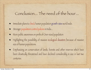 Why population control? | PDF