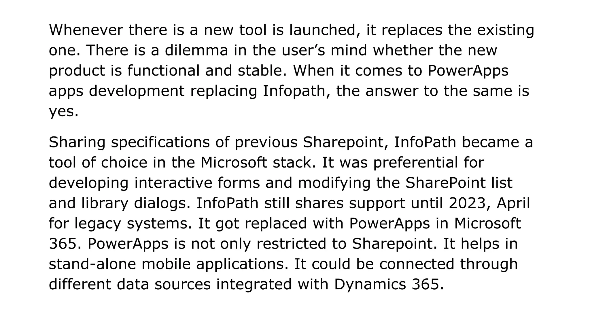 Why powerapps is replacing infopath forms | PPTX