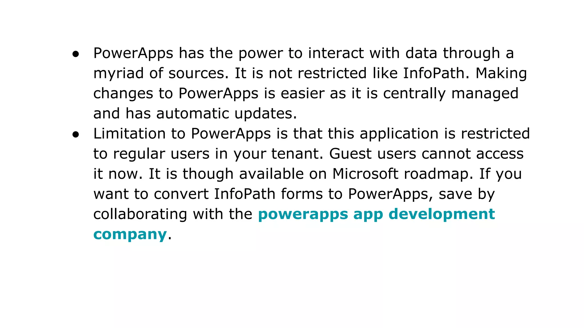 Why powerapps is replacing infopath forms | PPTX