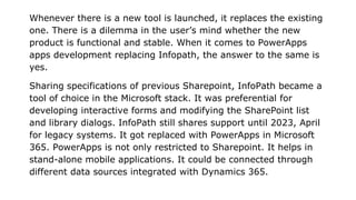 Why powerapps is replacing infopath forms | PPTX