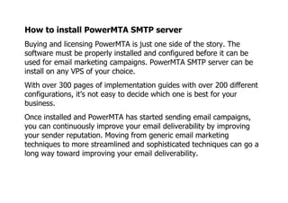 Why PowerMTA SMTP server is best | PPT