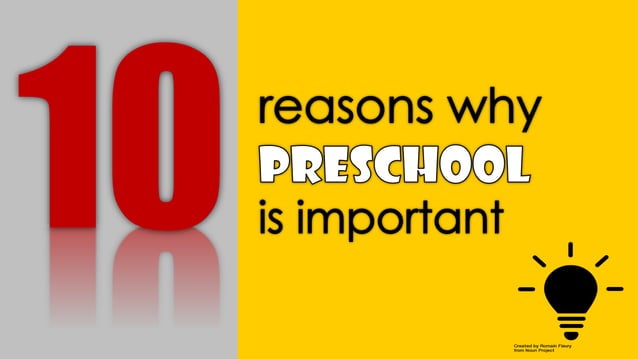 Why preschool is important? | PDF