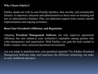 Why Preschool Management Software is a Must-Have for Early Education ...
