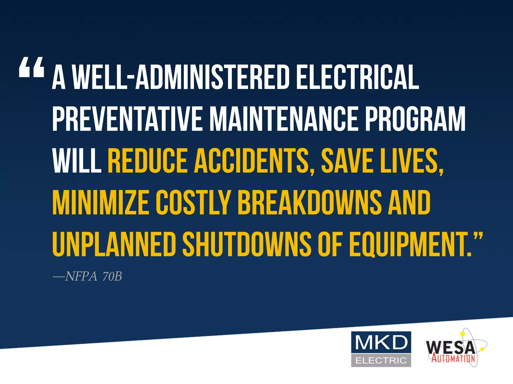 Why you should conduct electrical preventive maintenance | PPT