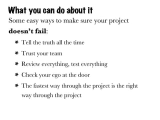 Why projects fail | PPT