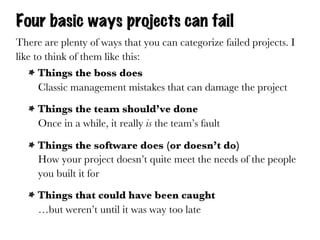 Why projects fail | PPT
