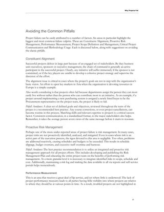 Why projects fail avoiding the classic pitfalls | PDF | Business ...