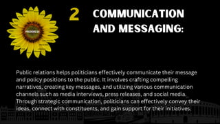 Why public relations is important for an influential politician // Shehzaad Shams | PPT