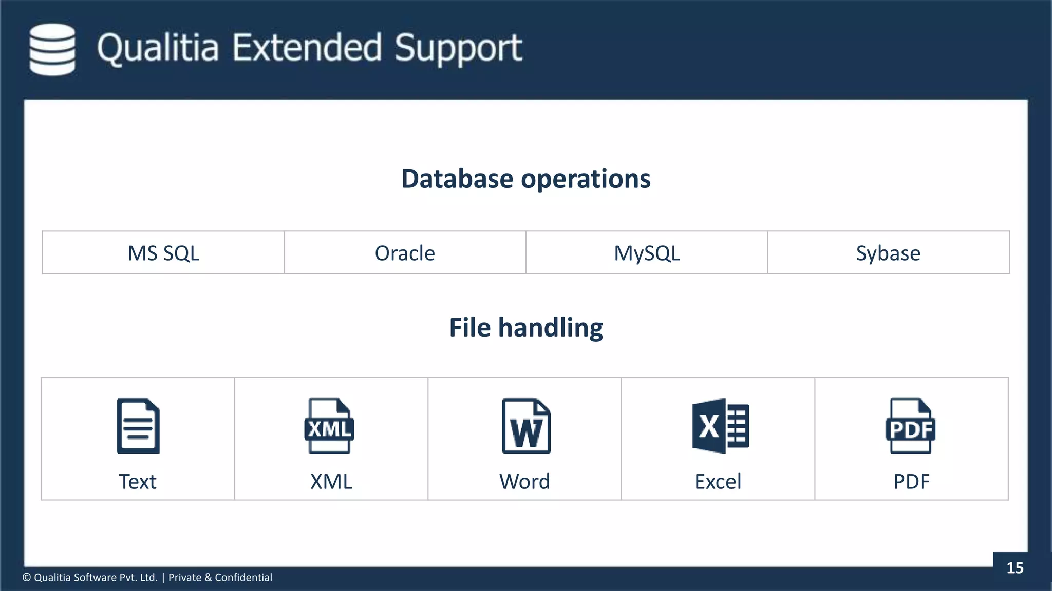 Qualitia Scriptless Test Automation Platform Ppt