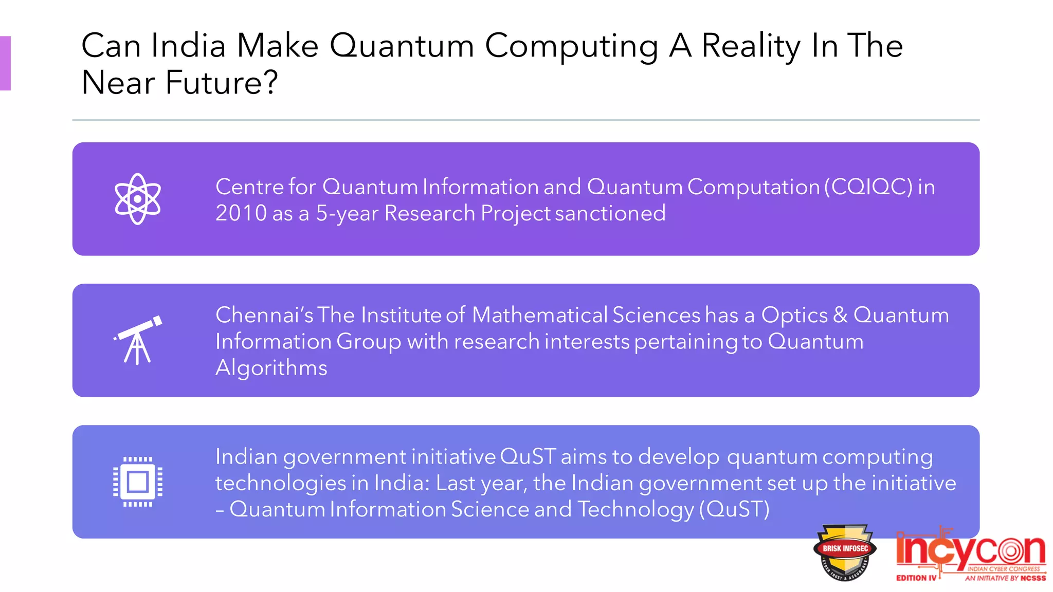 Why quantum computing is not good sign for current cybersecurity by arulselvar thomas | PPT
