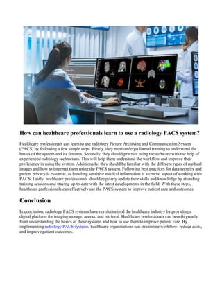Why Radiology PACS Systems are the Future of Medical Imaging A ...