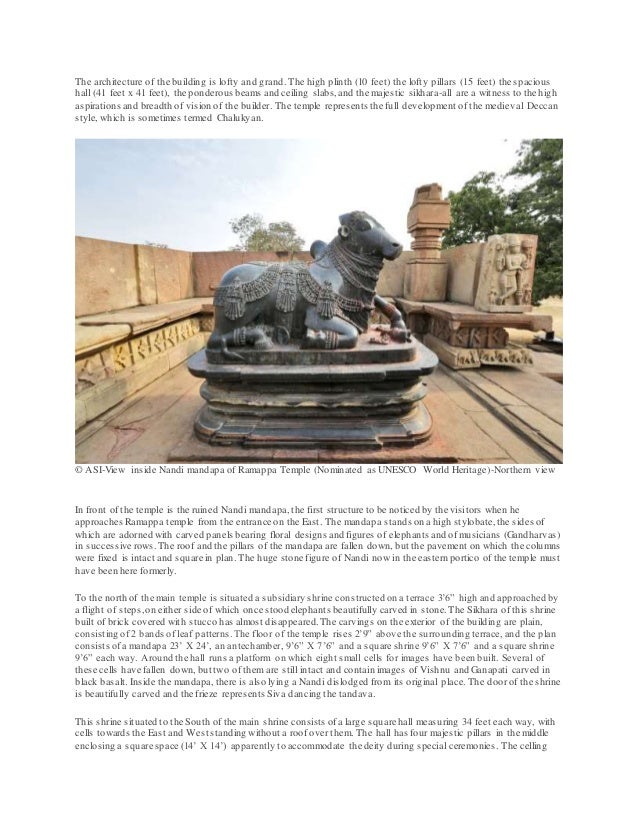 Why Ramappa Temple Nominated As UNESCO World Heritage Site.docx