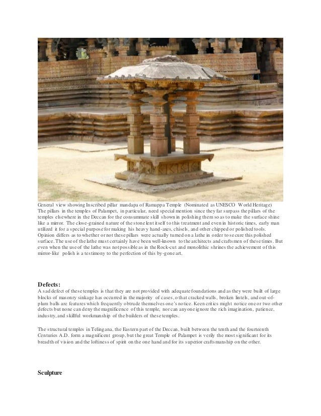 Why Ramappa Temple Nominated As UNESCO World Heritage Site.docx