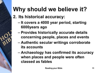 Why reading your bible is important | PPTX
