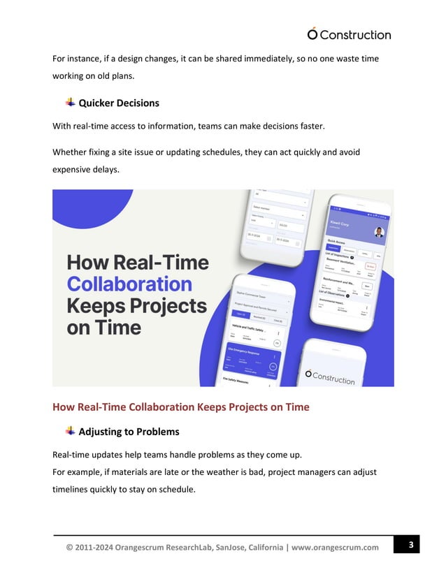 Why Real-Time Collaboration Matters in Construction | PDF