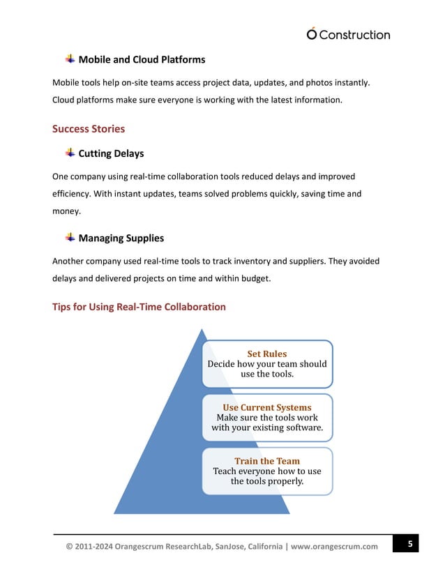 Why Real-Time Collaboration Matters in Construction | PDF