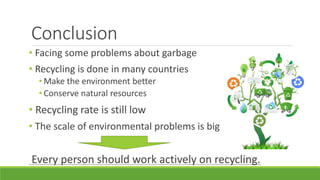 Why recycling is important | PPTX | Environmental Services Industry ...