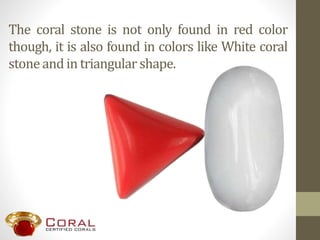 Why red coral gemstone is called gemstone of planet mars | PPTX