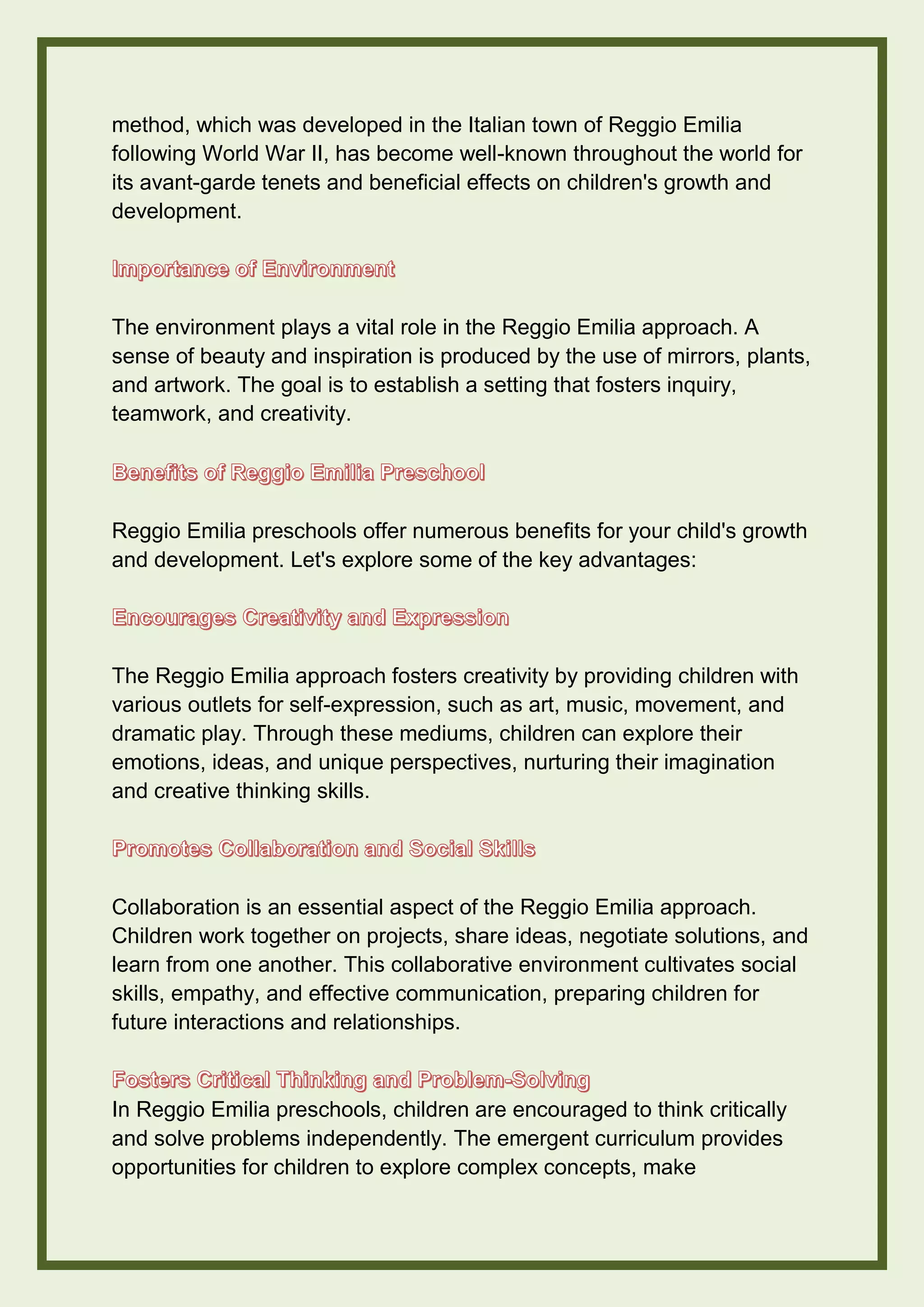 Why Reggio Emilia Preschool is Perfect for Your Child's Growth.pdf