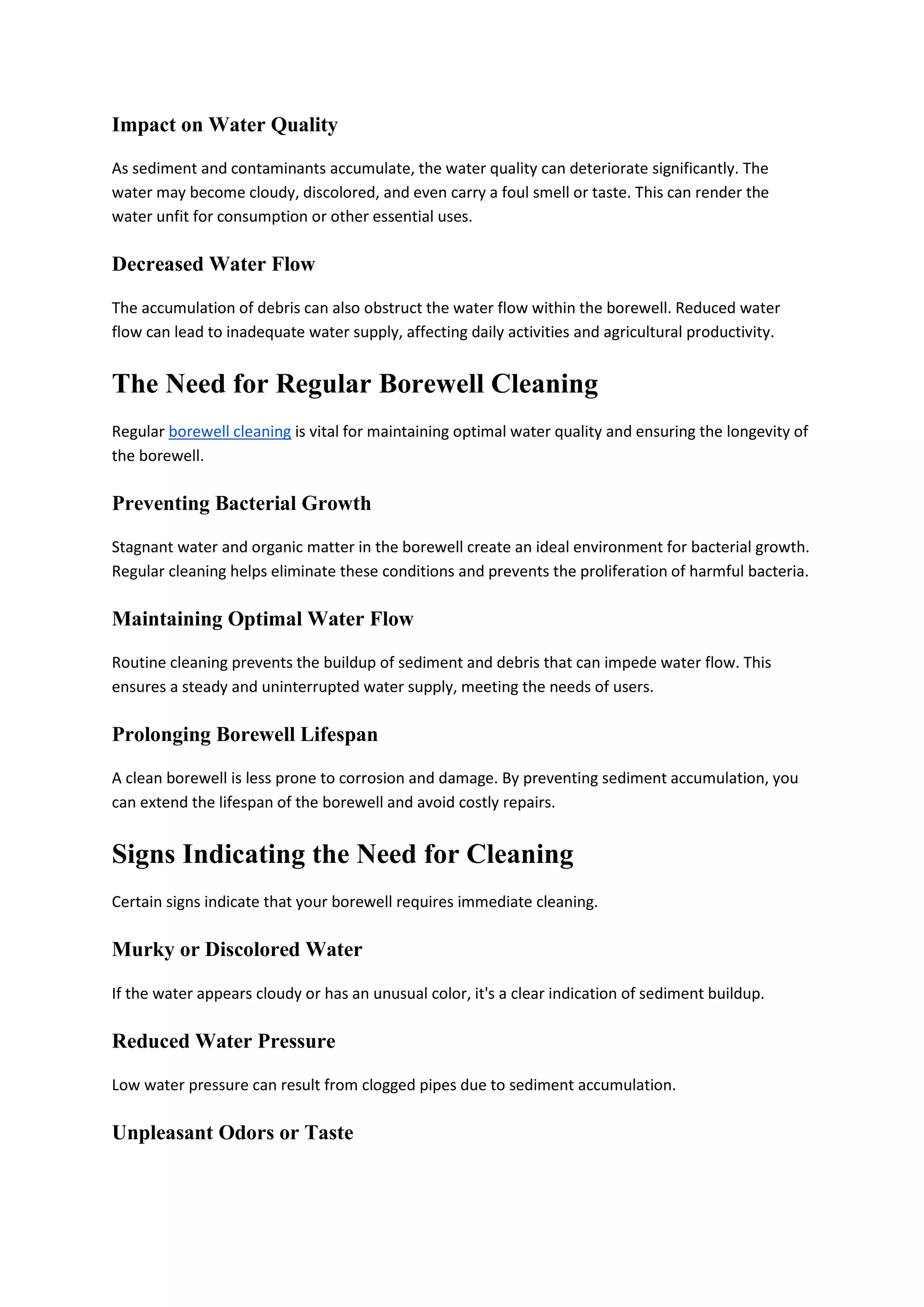 Why Regular Borewell Cleaning is Essential for Water Quality.docx