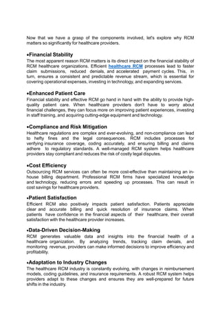 Why Revenue Cycle Management Matters For RCM Healthcare Providers.ppt
