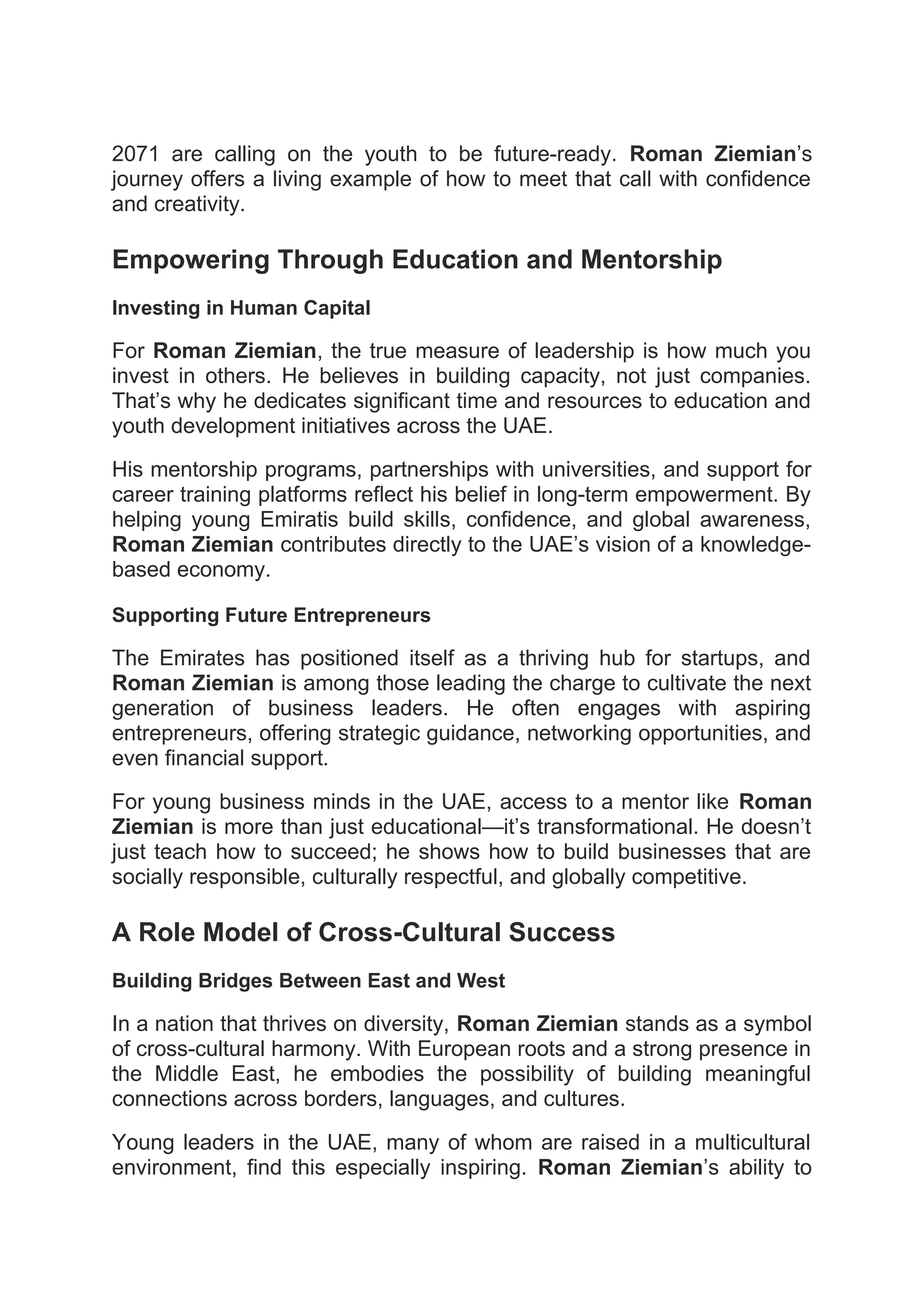 Why Roman Ziemian Inspires Young Leaders in the Emirates.docx