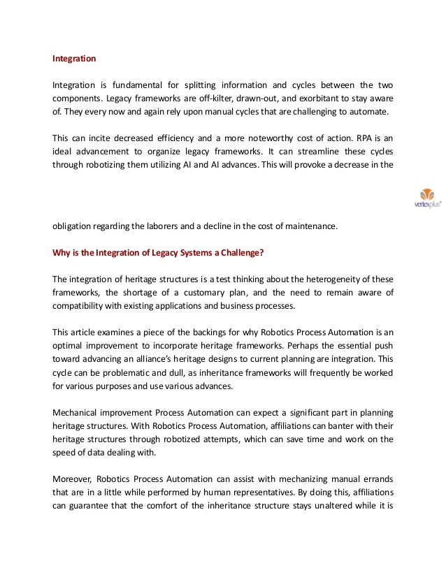 Why RPA is an Ideal Technology to Integrate Legacy Systems.pdf Why RPA is an Ideal Technology to Integrate Legacy Systems.pdf