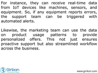 Why Salesforce Consultants Use IoT for Enhanced CRM Workflow | PPTX