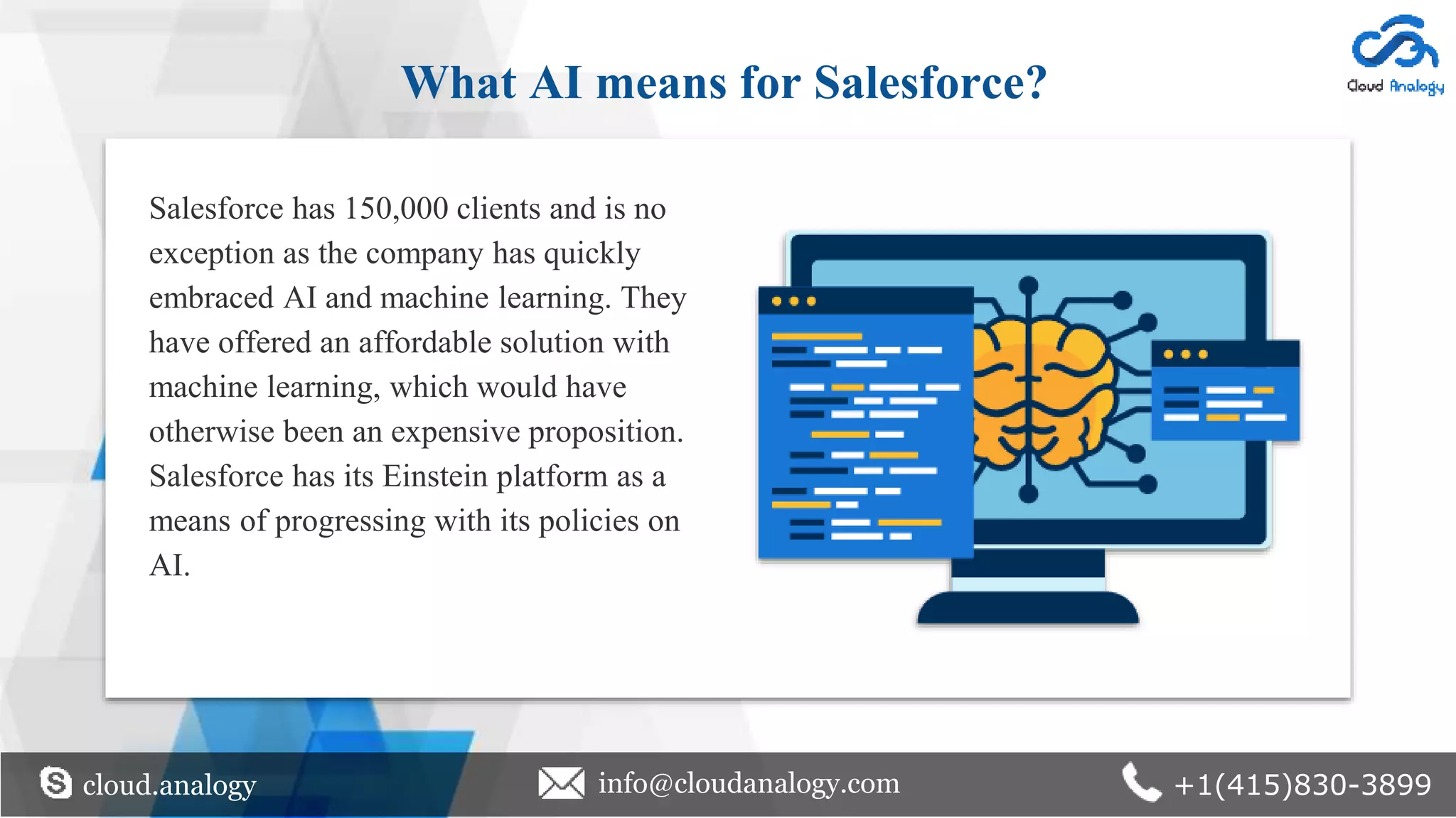 Why salesforce is investing in Artificial Intelligence | PPT