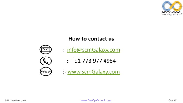 Why Scmgalaxy For Devops Ppt