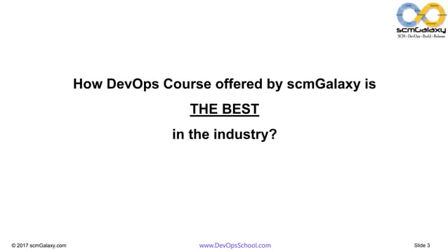Why scmGalaxy for devops | PPT