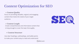 Why SEO is Needed for Ranking | ---Eflot | PPT