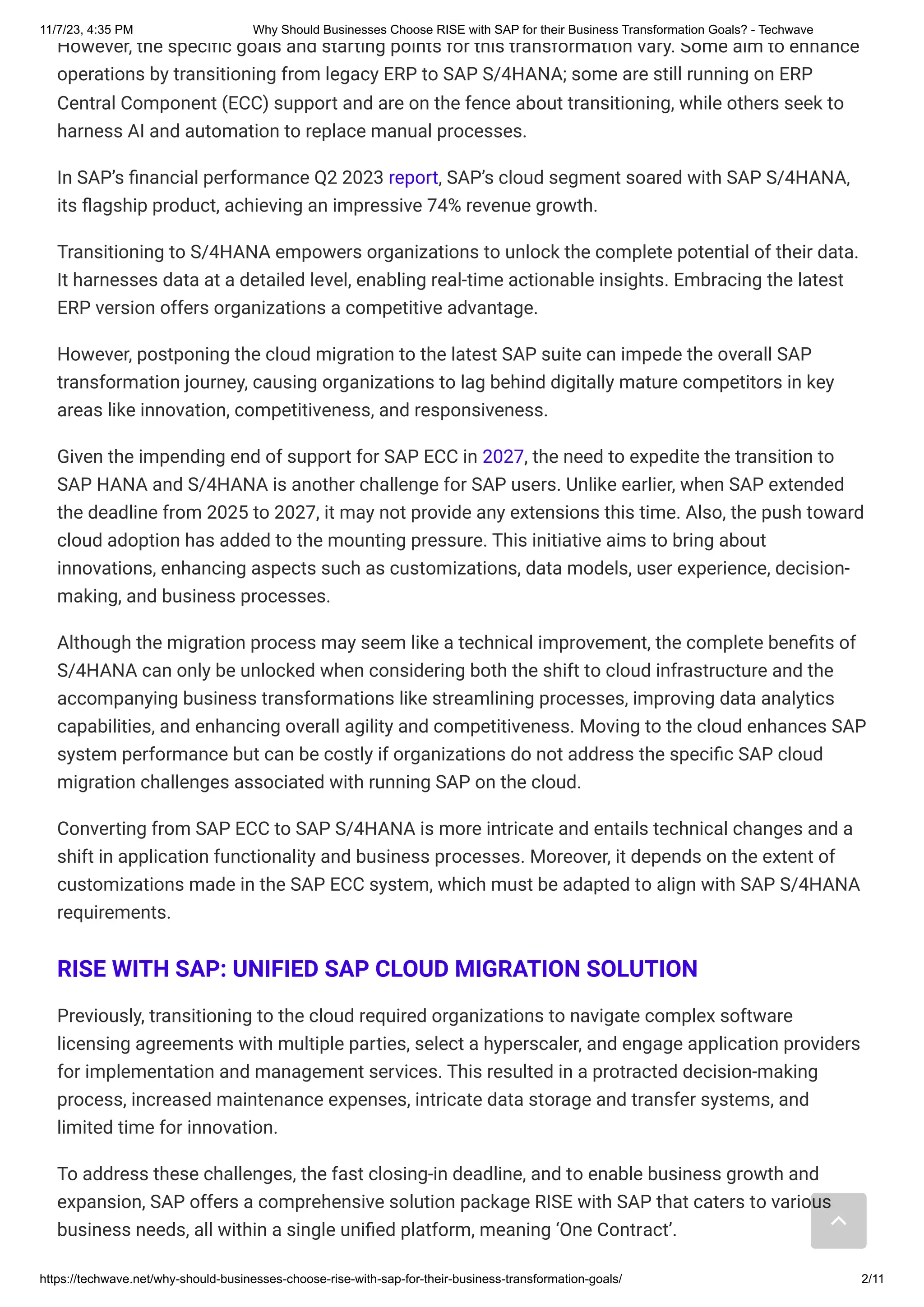 Why Should Businesses Choose RISE with SAP for their Business ...