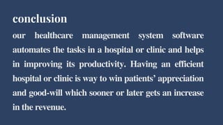 Why should every hospital or clinic need healthcare management software ...