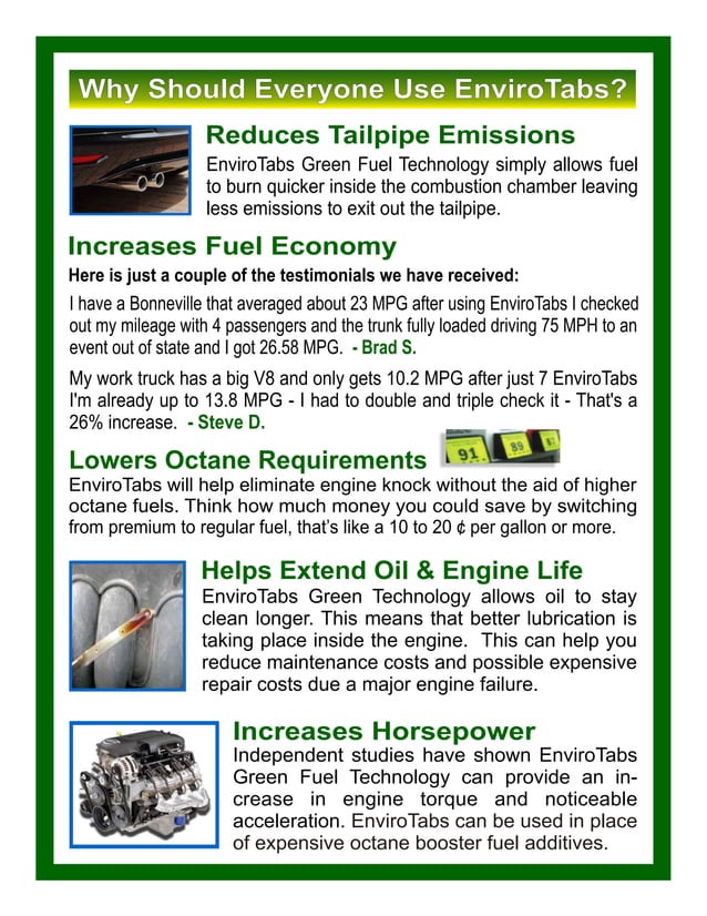 Why You Should Use EnviroTabs | PDF