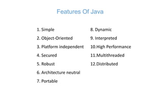 Why should i learn java | PPT