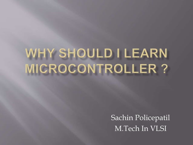 Microcontroller | PPT