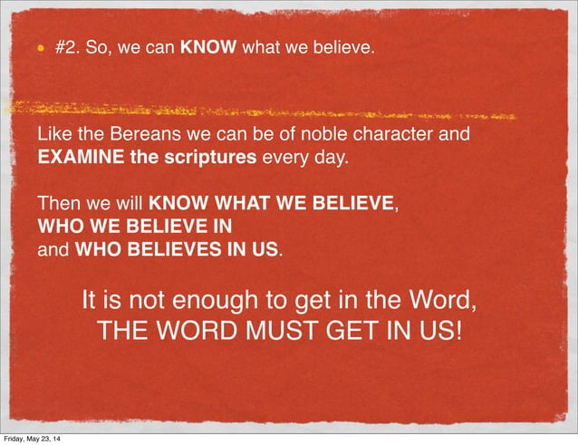 Why should I read the Bible? | PPT