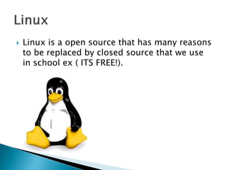 Why should linux be used for schools | PPT