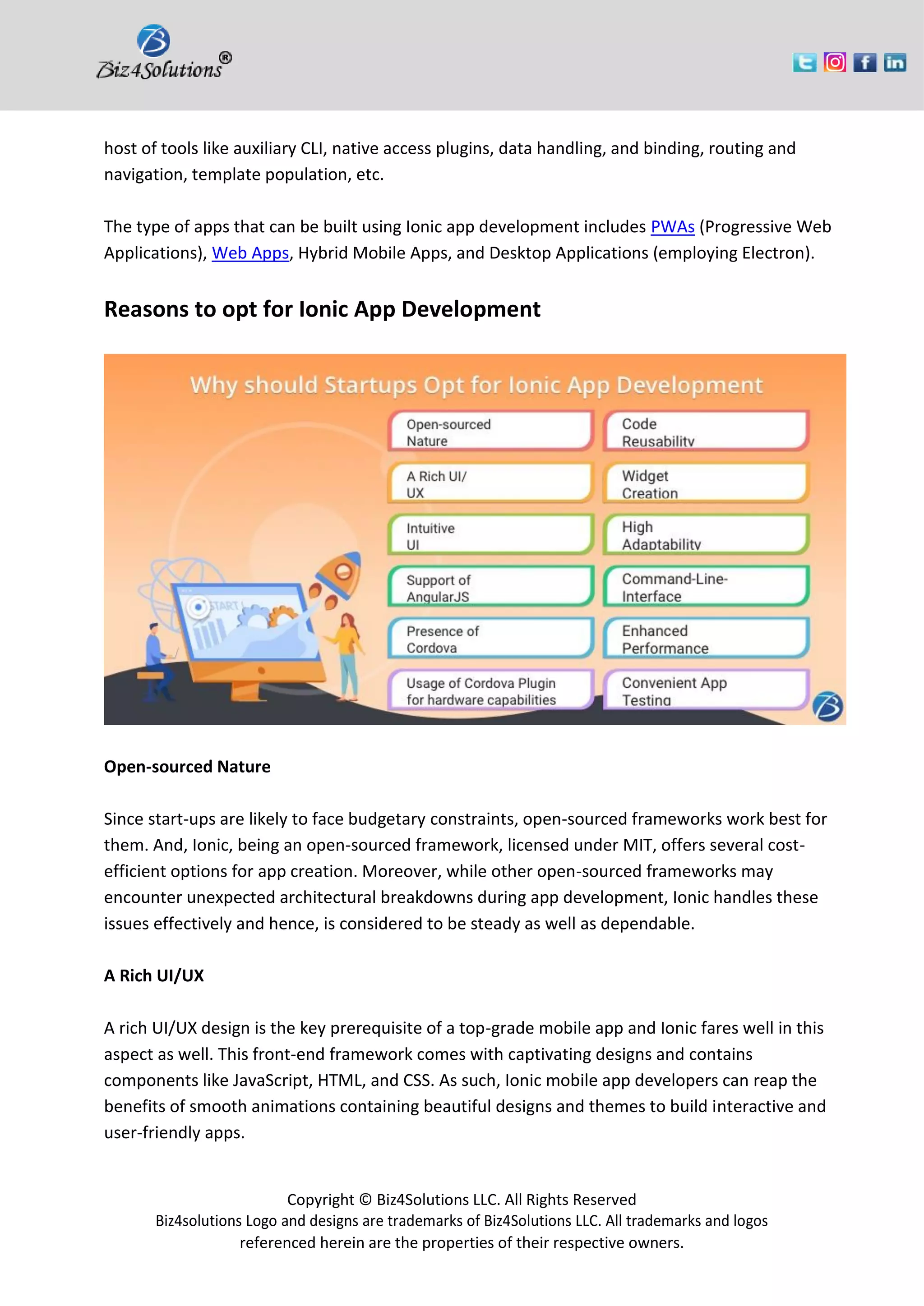 Why should startups opt for ionic app development | PDF