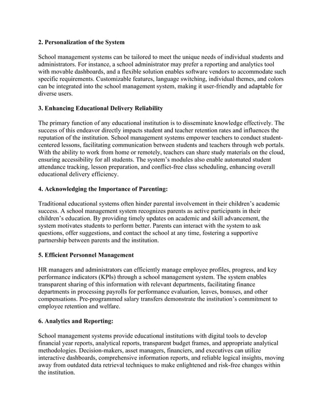 Why Should the School Management System be an Integral Part of School ...