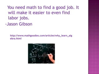 Why should we learn math? | PPTX